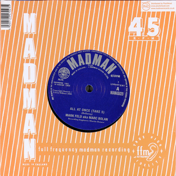 Mark Feld Aka Marc Bolan - All At Once (LP) – Get Back Music